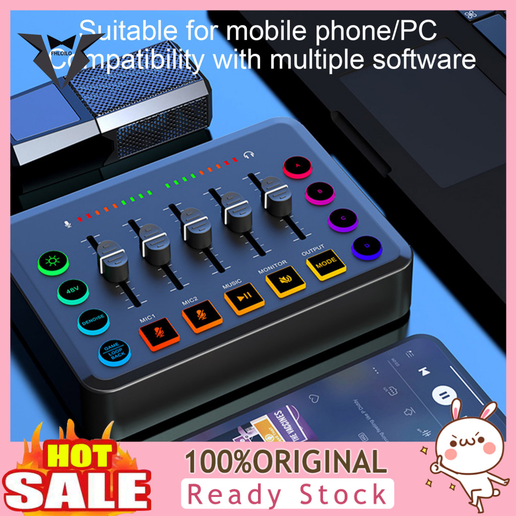 External Sound Card Live Broadcast Theme Mixer Professional Gaming ...