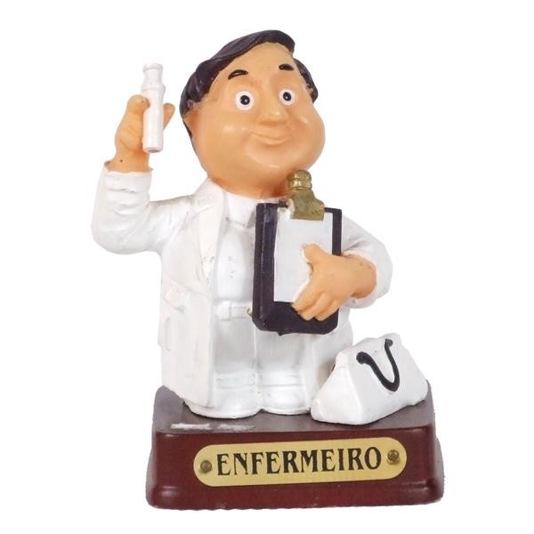 Boneco Profissional Enfermeiro Miniatura de Resina 8cm | Shopee Brasil