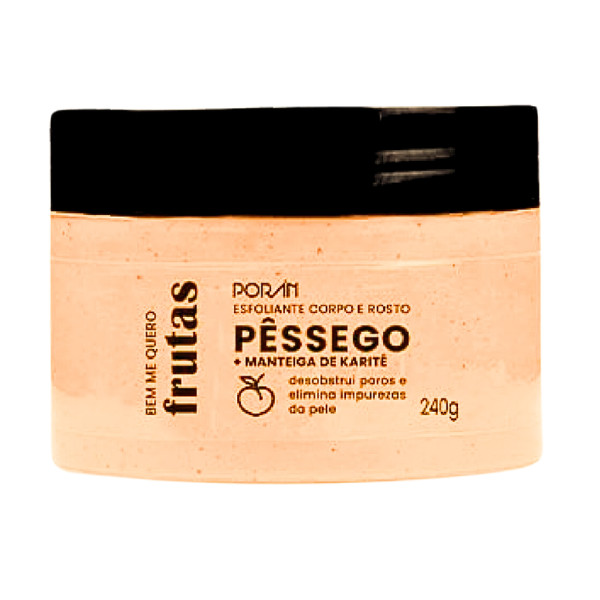 PORAN ESFOLIANTE PESSEGO + MANTEIGA DE KARITÉ 240G | Shopee Brasil