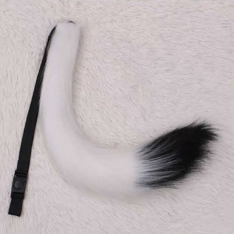 Cosplay Cute Fox Tail for Women Girls Nova Simulação Criativa Cauda De ...