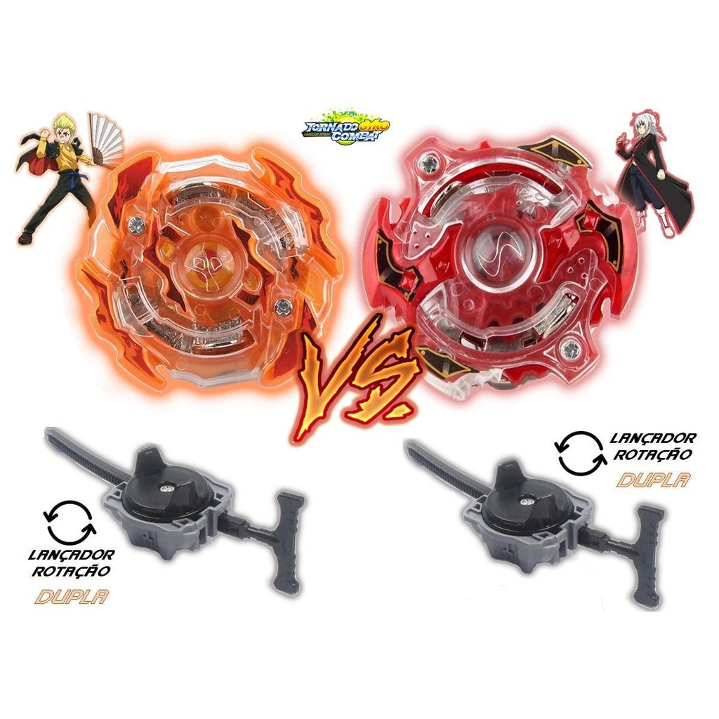 Kit 2 Beyblade Burst Roktavor Vs Spryzen 2 Lançador Beyblade | Shopee ...
