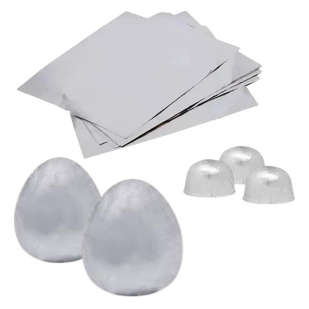 Embale 50 Folhas De Papel Chumbo Grande 43x59cm Prata | Shopee Brasil
