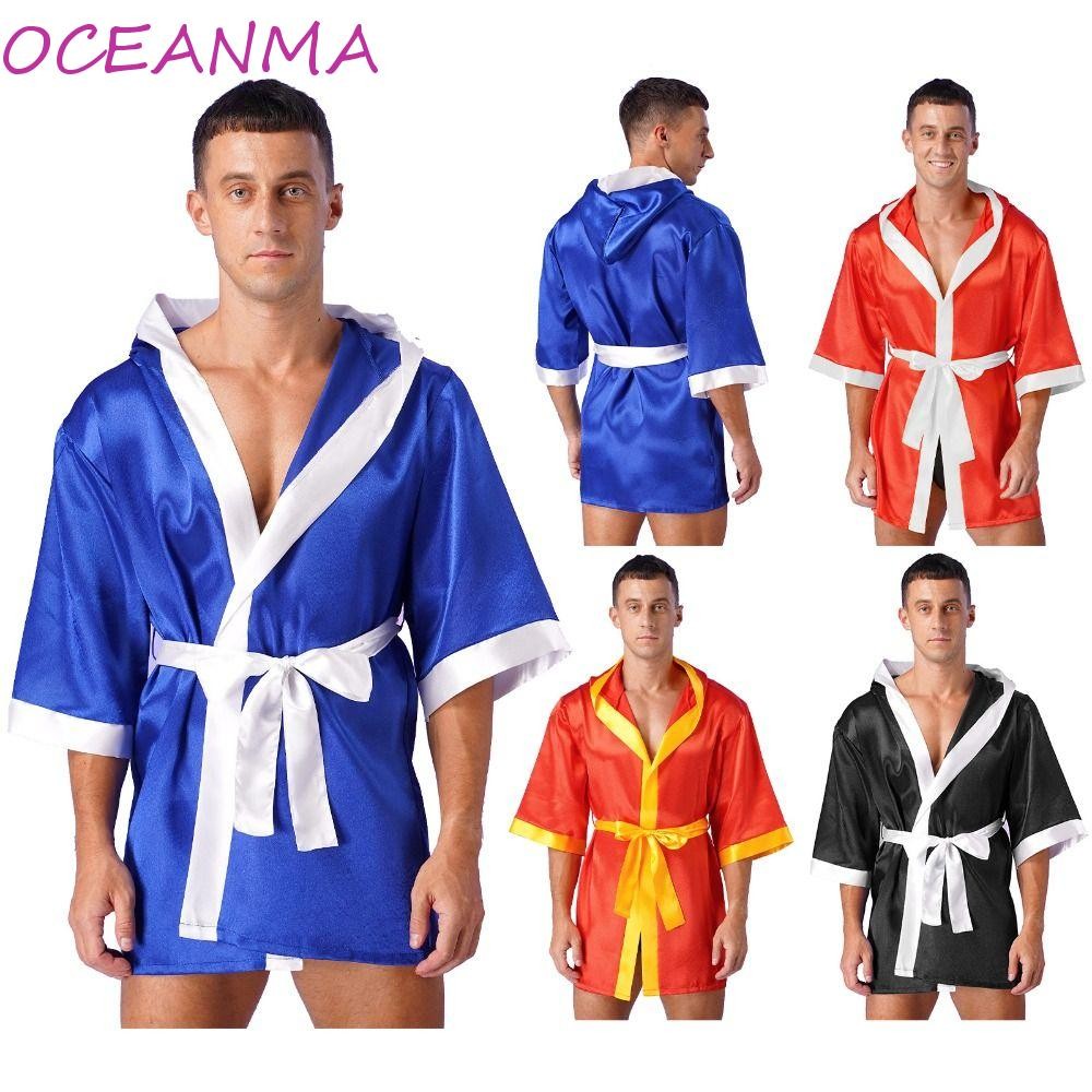 OCEANMA Robe De Boxe Masculino , Traje Muay Thai MMA , Capa Criativa De ...