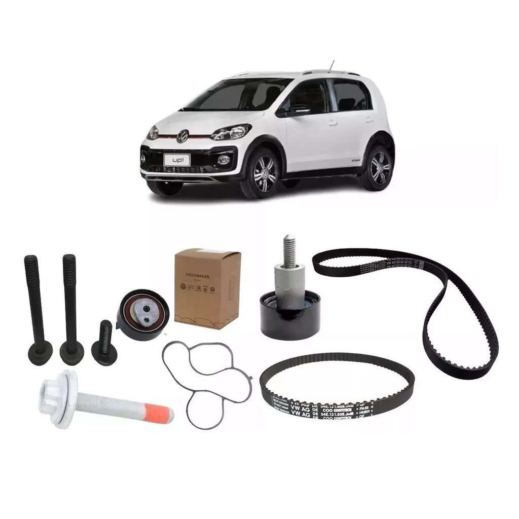 Kit Correias Bomba água E Dentada Volkswagen Up 2016 a 2021 | Shopee Brasil