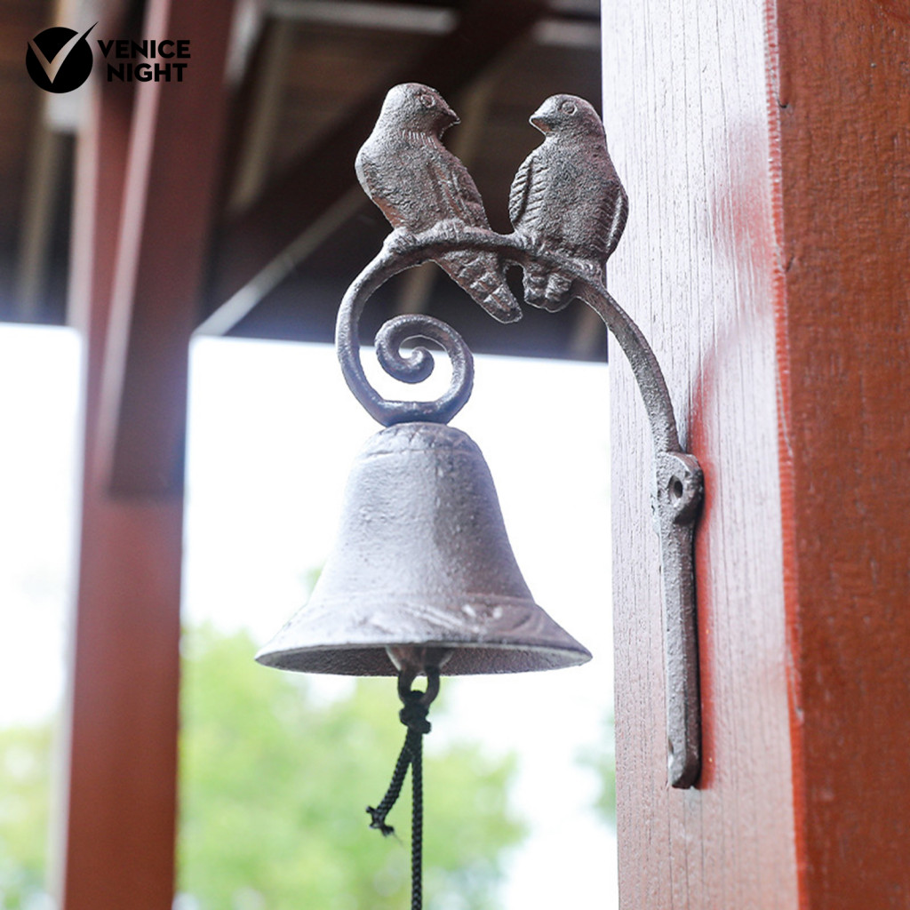 Front Porch Bell Outdoor Dinner Vintage Bird Design Wall Mounted for ...
