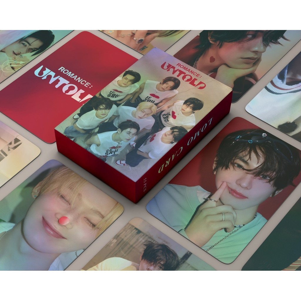 50-119pcs EN Holographic Postcards ROMANCE UNTOLD MEMORABILIA HEESEUNG ...