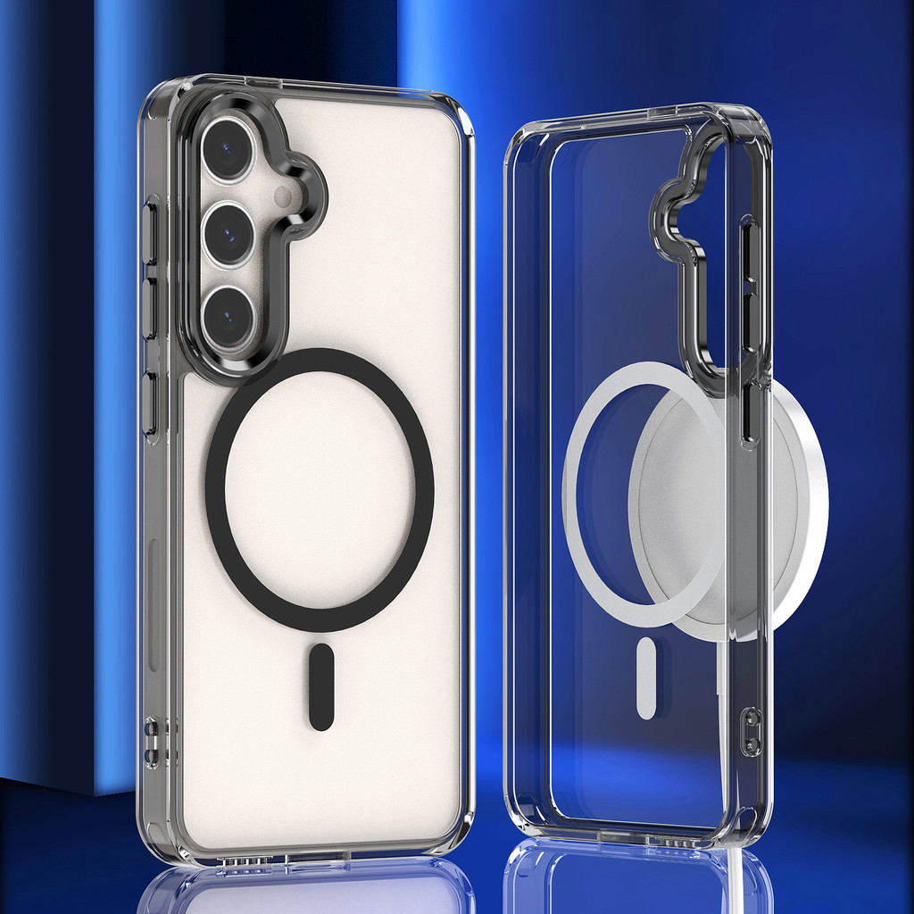 Capa Samsung A16 A06 A05 A15 A25 A35 A55 5G Diamante Magnético Transparente Invólucro Acrílico ...