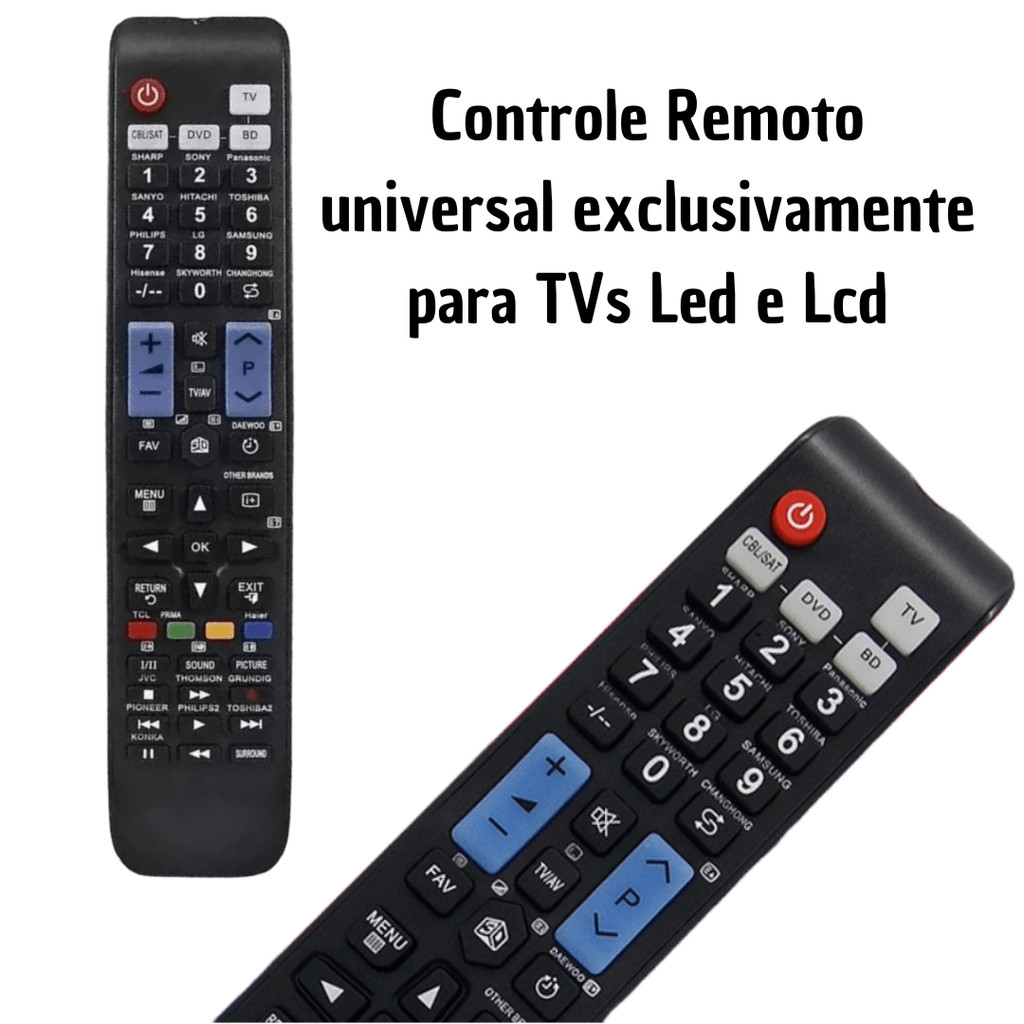 Controle remoto universal tv led lcd | Shopee Brasil