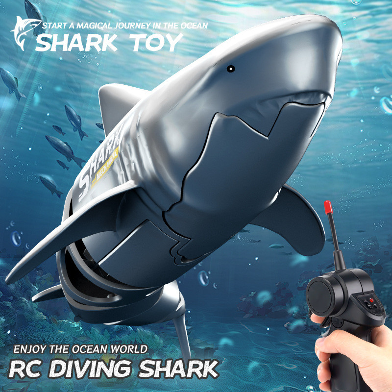 Novo Produto RC Controle Remoto Shark Divable Bionic Fish Summer Water ...