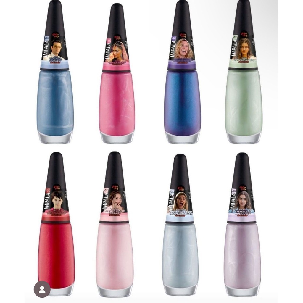 Kit Esmalte Impala Coleção Globoplay Com 8 Cores | Shopee Brasil