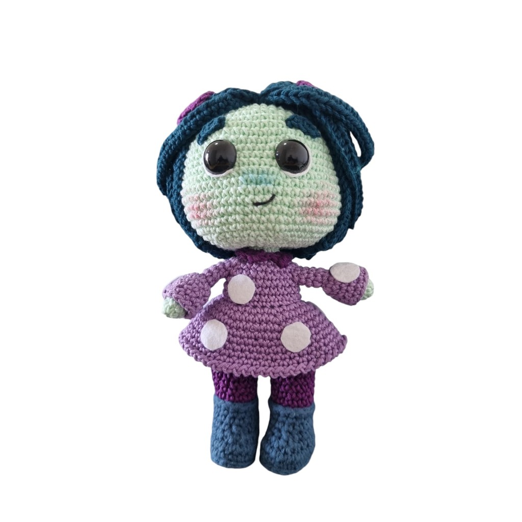 Boneca Inveja em Amigurumi Personagem de Divertidamente | Shopee Brasil