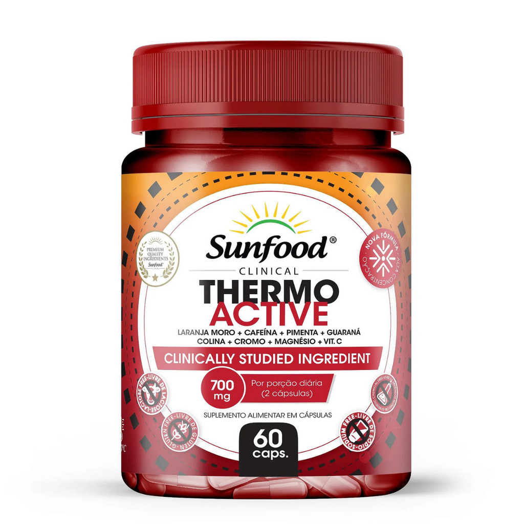 Thermo Active 700MG 60 Capsulas Sunfood | Shopee Brasil