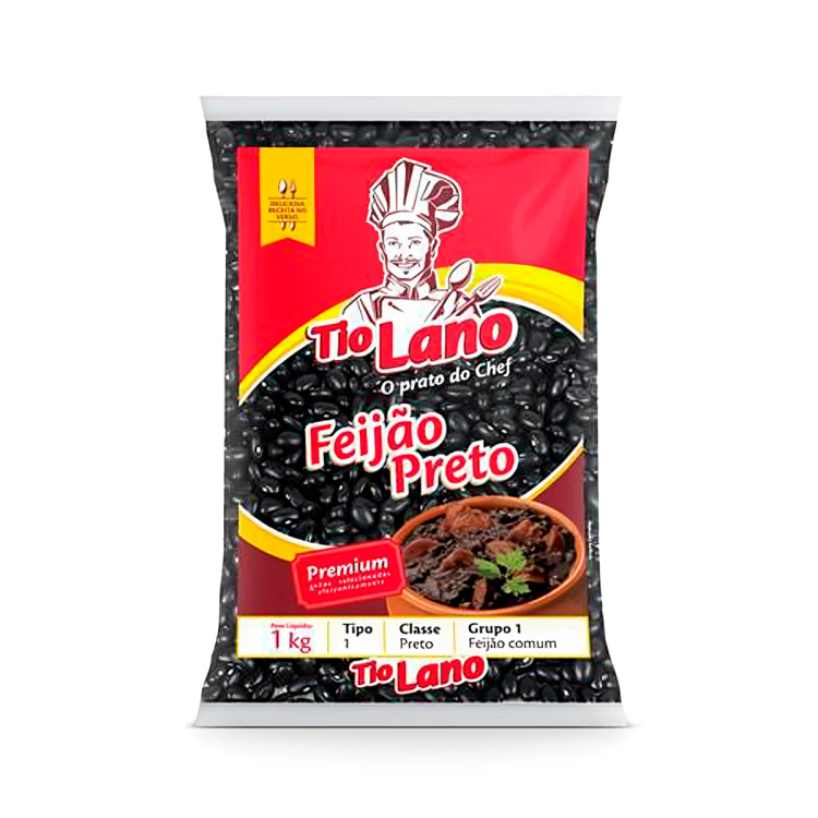 Feijao tio lano preto 1kg. | Shopee Brasil