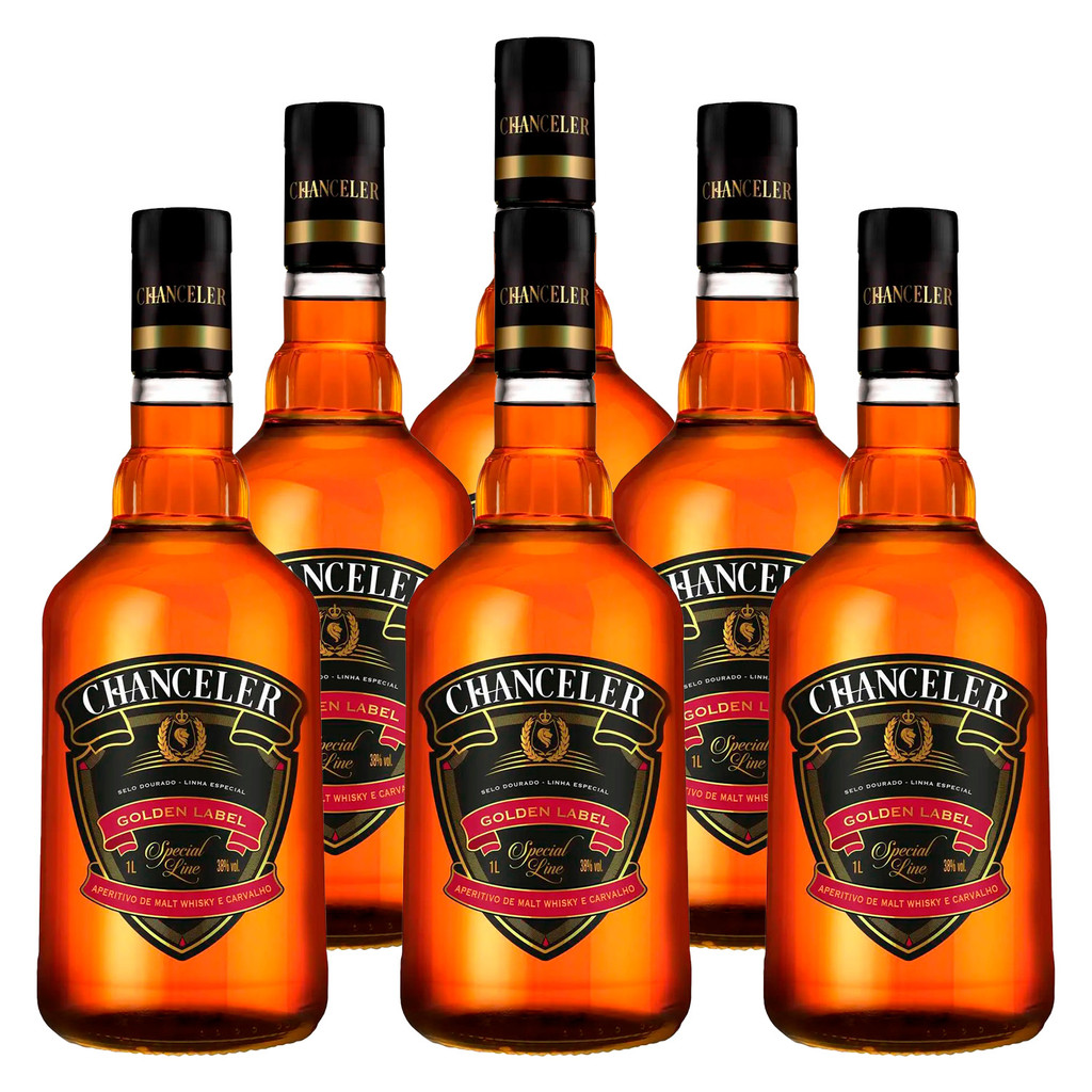 Whisky Chanceler Golden Label Special Line 1l 6 Unidades | Shopee Brasil