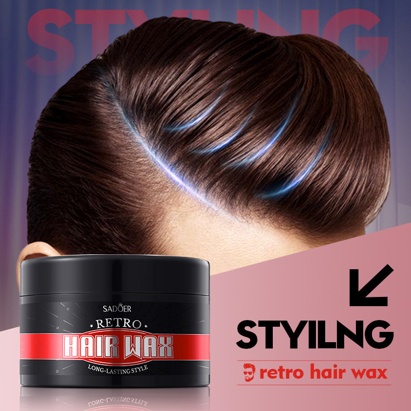 Cera De Cabelo Vintage-Argila Modeladora De Fixação Forte Para Volume ...