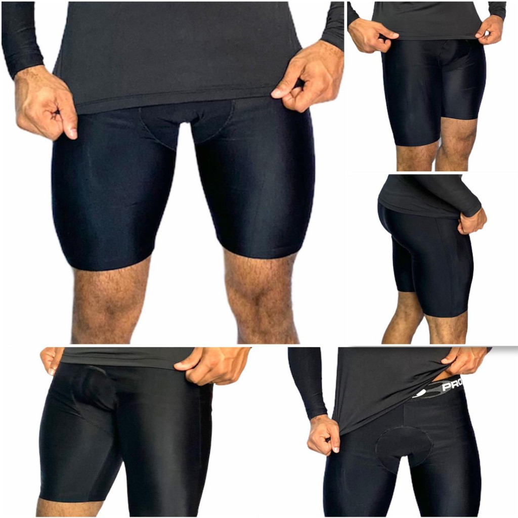 Short Termico Masculino Bermuda Térmica Masculina Ciclista Segunda Pele ...