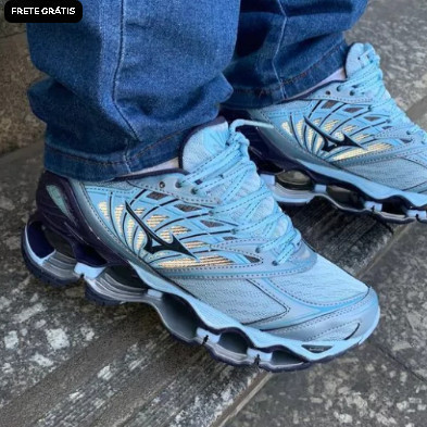 Tenis Mizuno prophecy azul bebê pro importado Vietnã | Shopee Brasil