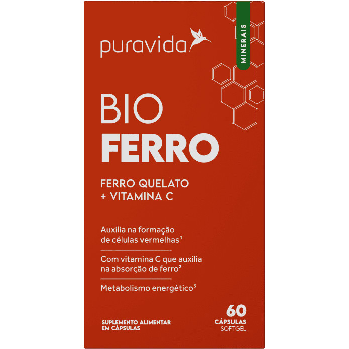 BIO FERRO 60 CAPS PURAVIDA | Shopee Brasil