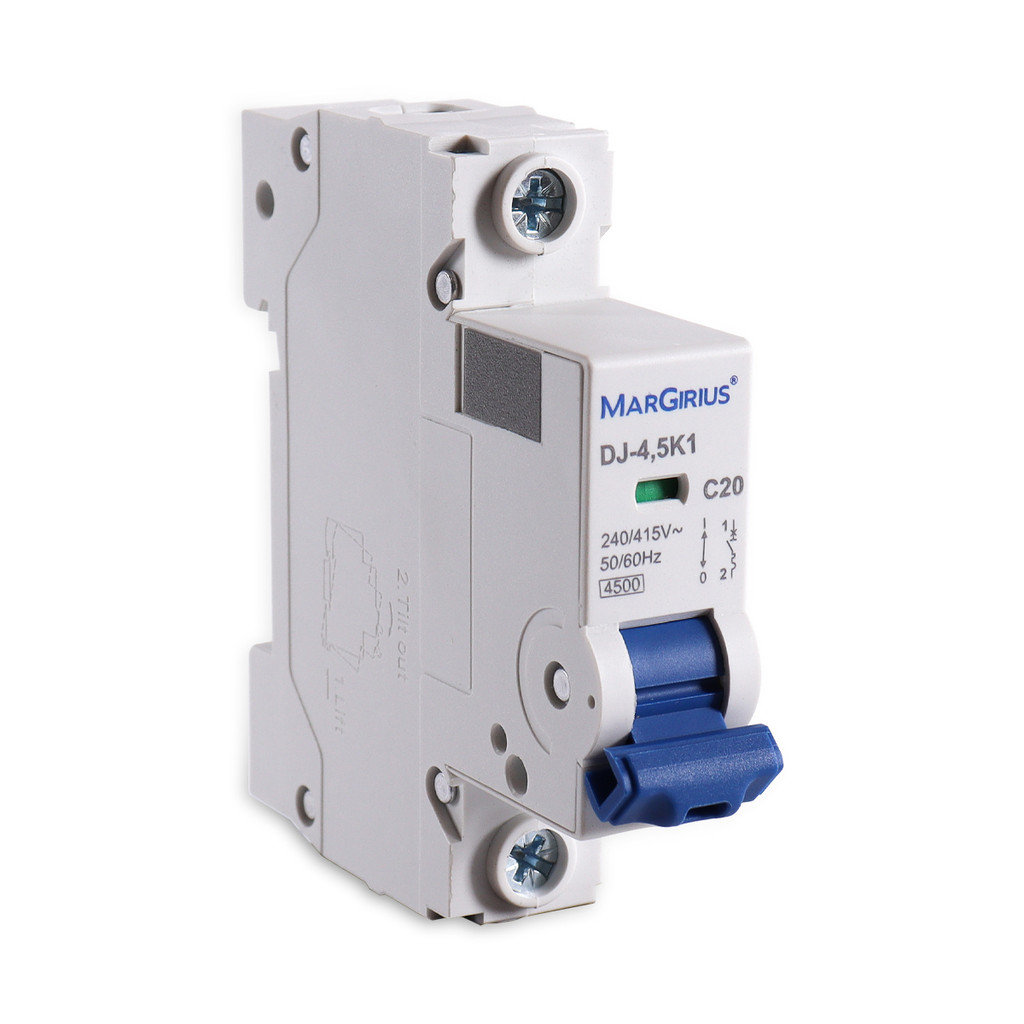 Disjuntor Unipolar 20A curva C MarGirius | Shopee Brasil