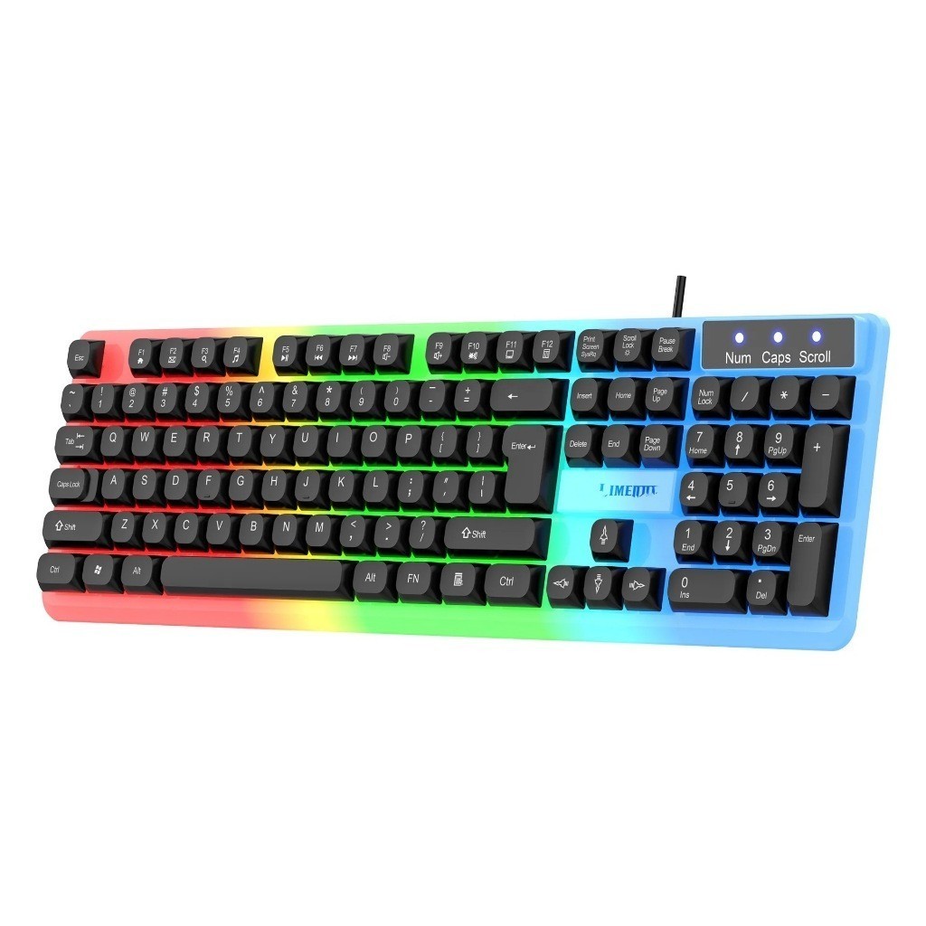 Teclado Gamer Semi Mecânico Led Rgb Abnt2 Usb Pc Ps4 Xbox | Shopee Brasil