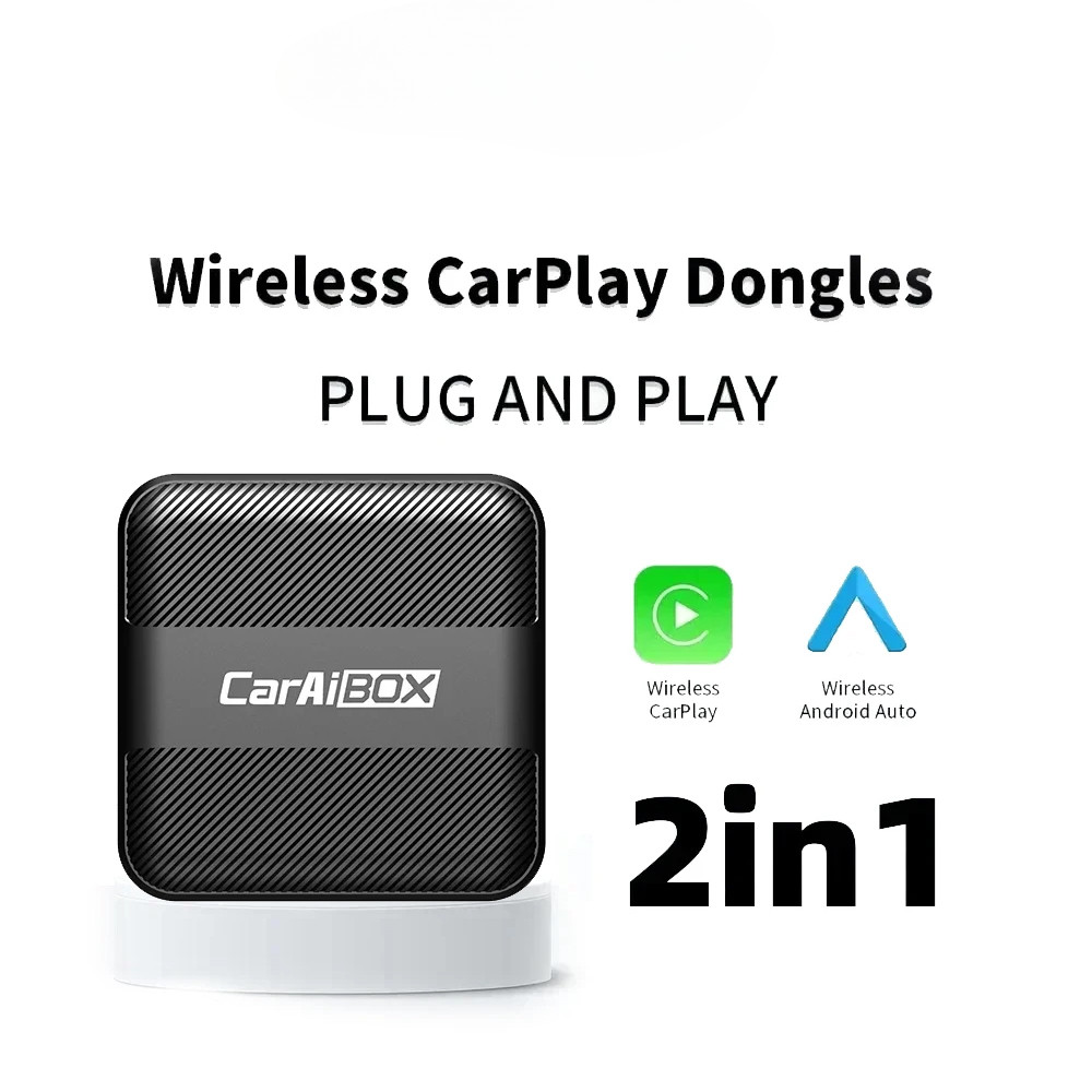 Adaptador CarPlay Sem Fio 2 Em 1 E Dongle Automático Android Ai Box Para Carro Com | Shopee Brasil