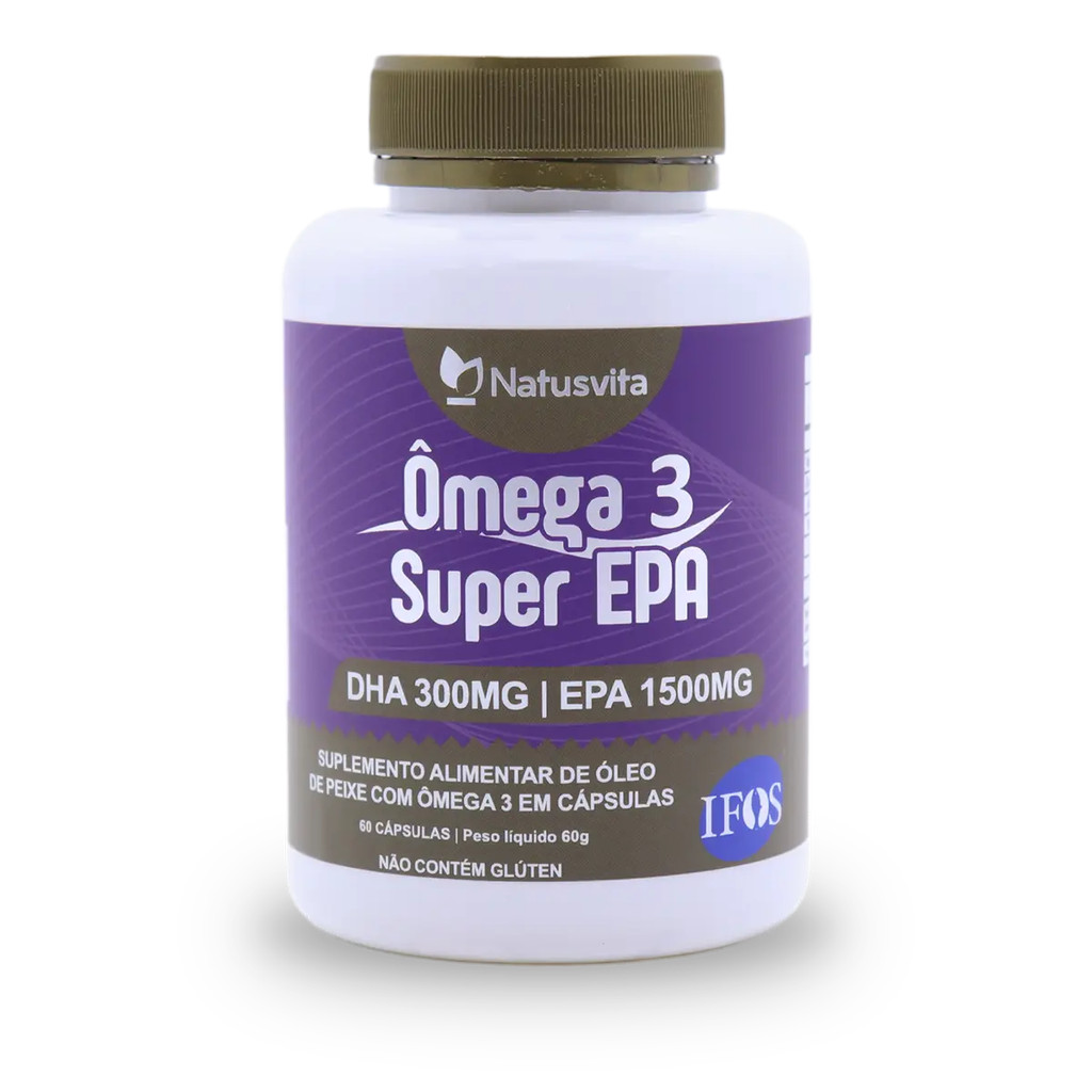 Ômega 3 Super 1.500mg Epa e 300mg DHA. Selo IFOS Internacional de ...