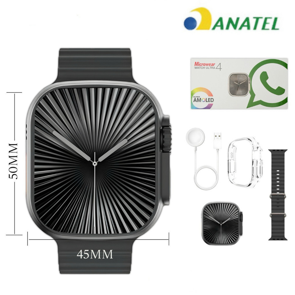 Relogio Smartwatch Microwear Watch Ultra 4 Amoled | Shopee Brasil