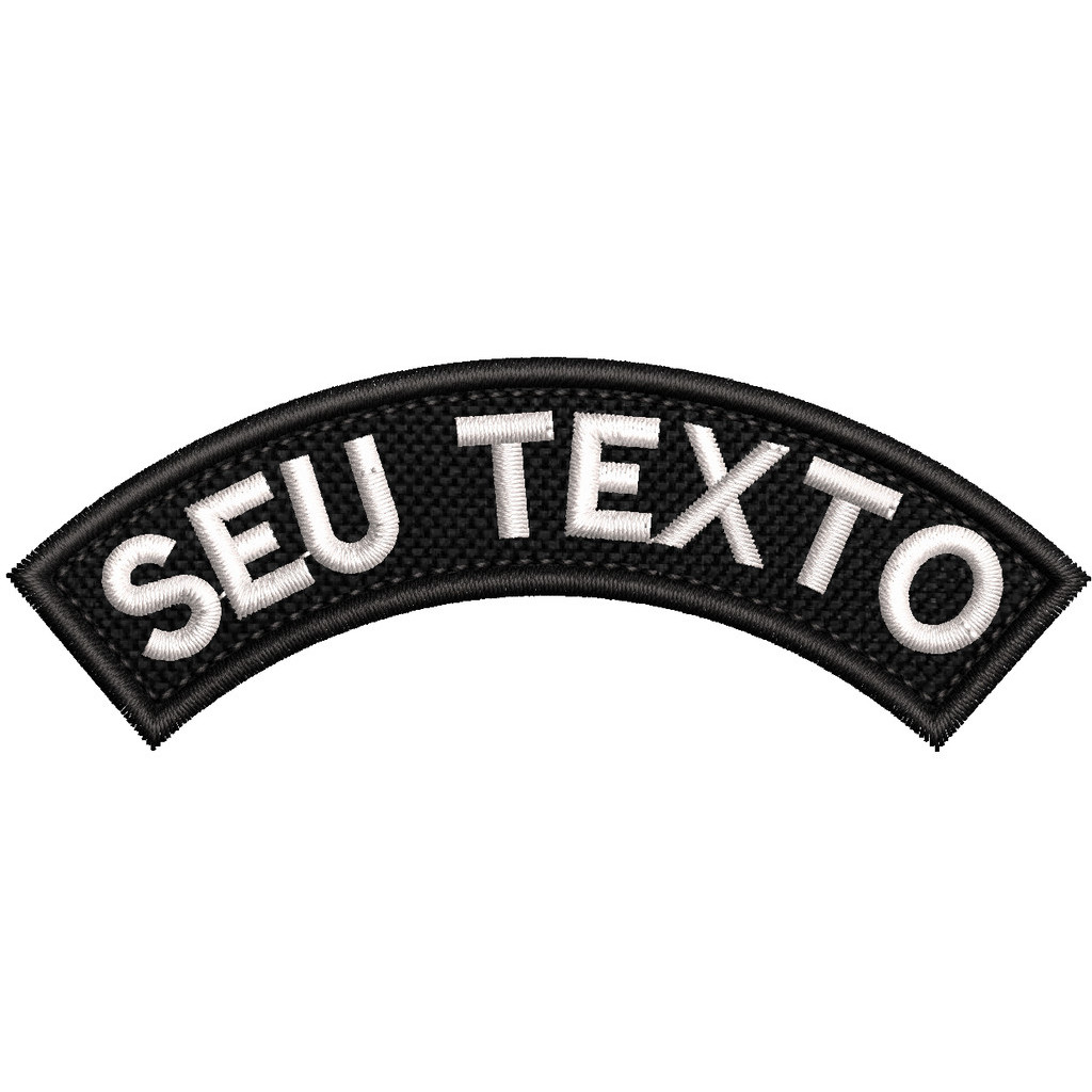 Patch Bordado Tarjeta Tag Ombro Meia Lua 10x3,5cm | Shopee Brasil