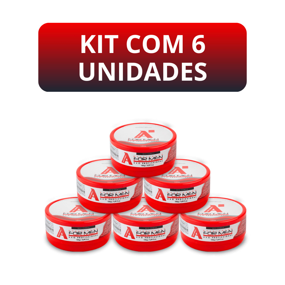 Pasta Modeladora Incolor para Cabelo Masculino Alfa Looks 150gr Kit Com ...