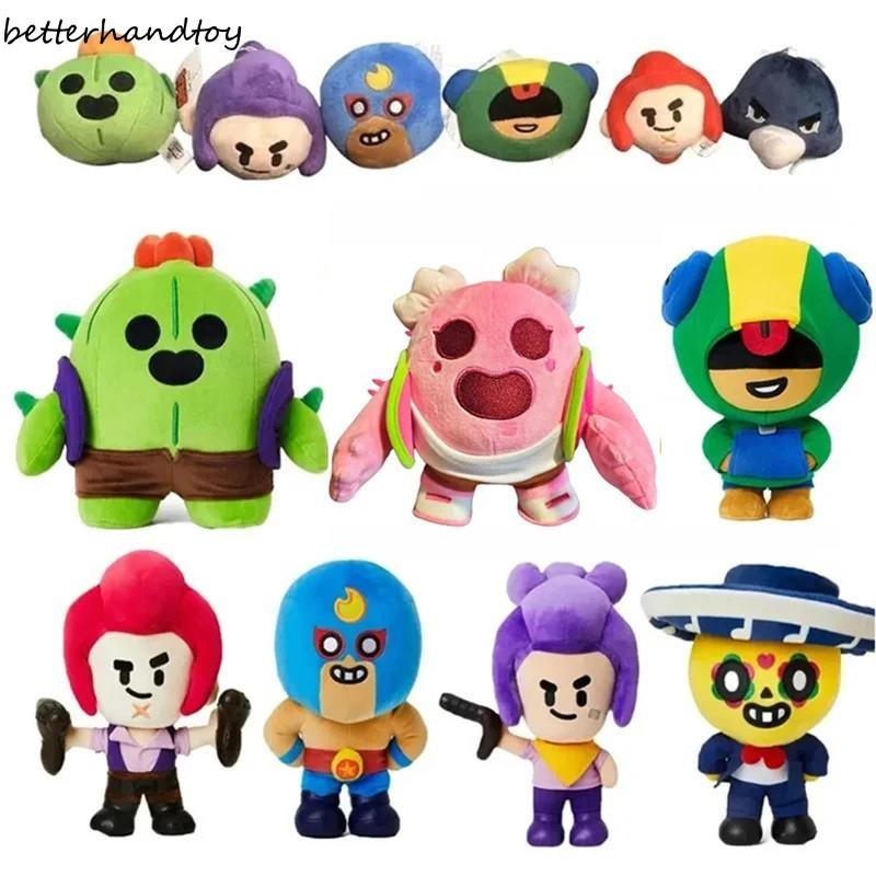 Brawl Stars Plush Toy Spike Leon Stuff Pillow Dolls Jogo De Bonecas De ...
