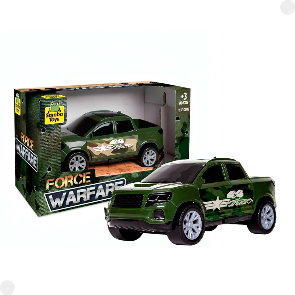 Carrinho Pick Up Force Warfare Verde 0032 - Samba Toys | Shopee Brasil