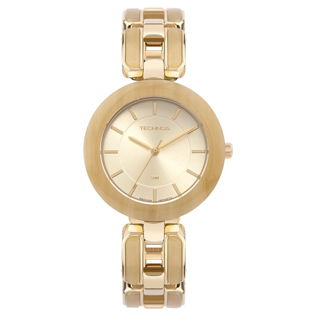 Relógio Technos Feminino Unique Dourado - 2035MZQ/1D | Shopee Brasil