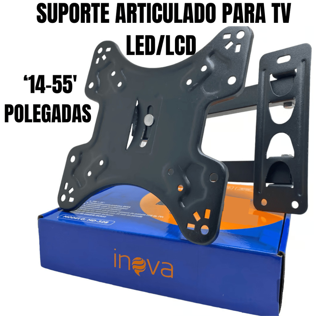 Suporte tv articulado lcd led plasma 14 a 55 polegadas para parede 14 ...