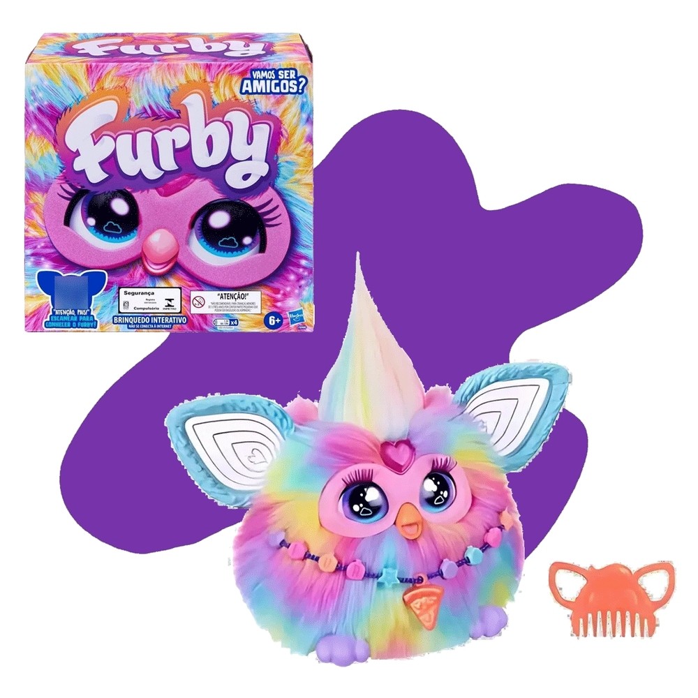 Binquedo Furby Tie Die Pelúcia Interativa Hasbro F8900 | Shopee Brasil