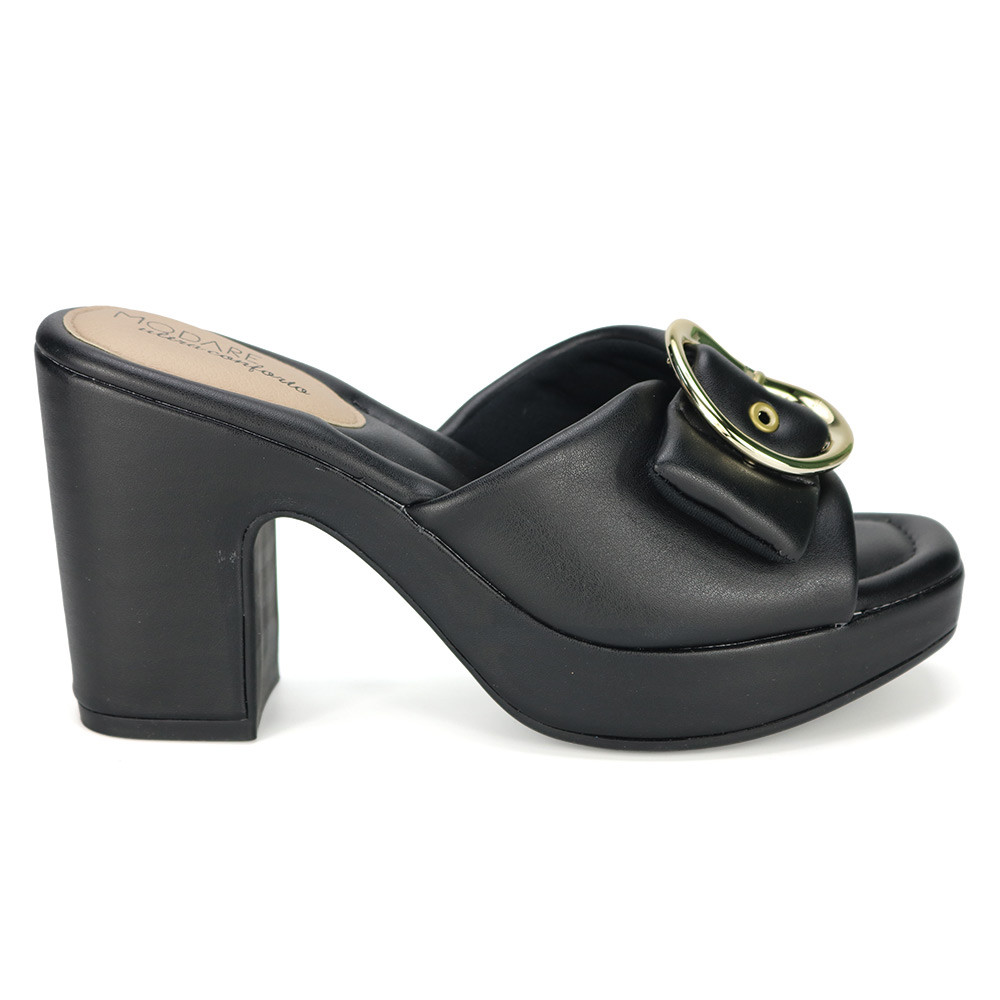 Tamanco Salto Médio Feminino Modare 7203.103 Original C /Nfe | Shopee ...