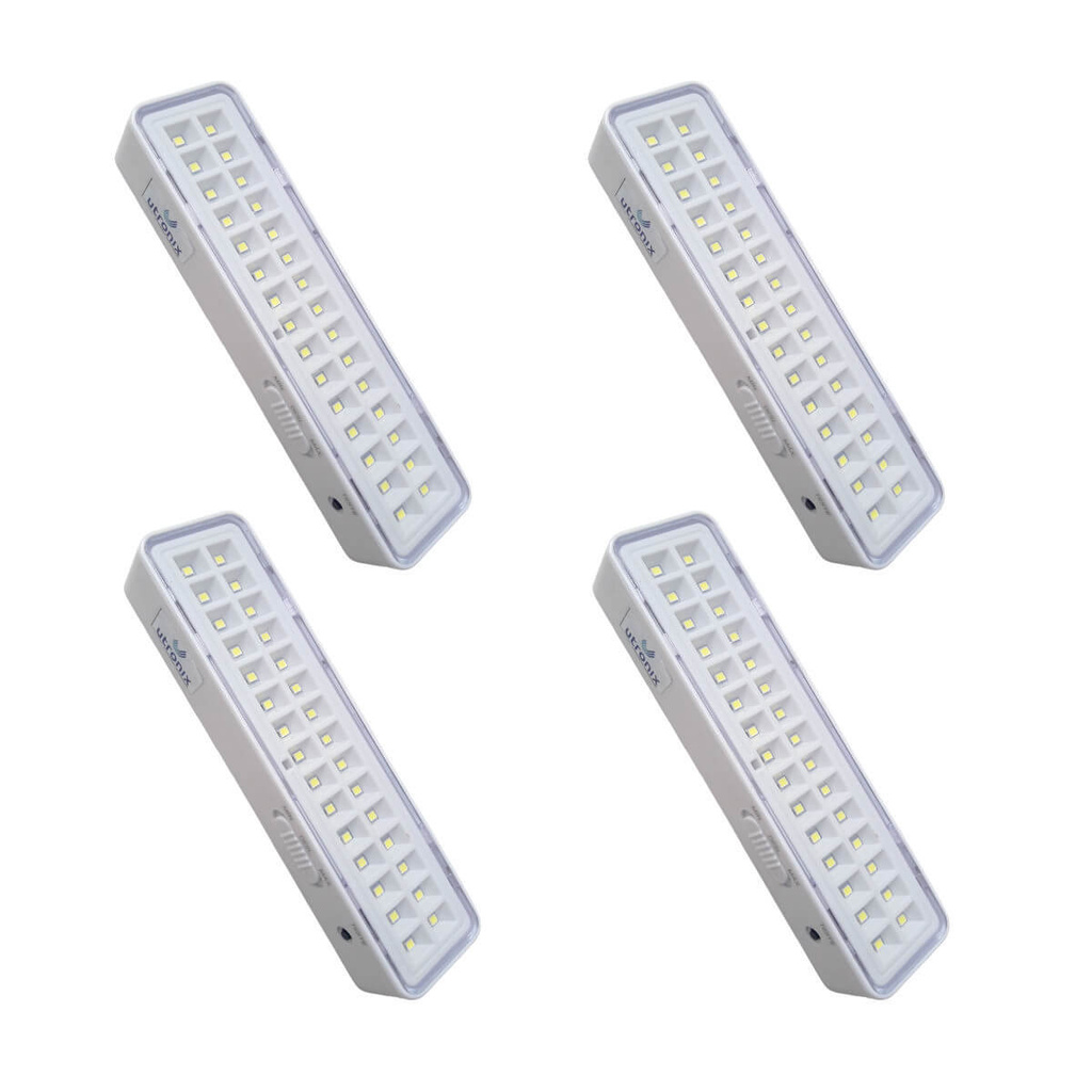 Kit 4 x Luminaria 30 leds 12V 24V pra central luz emergencia | Shopee ...