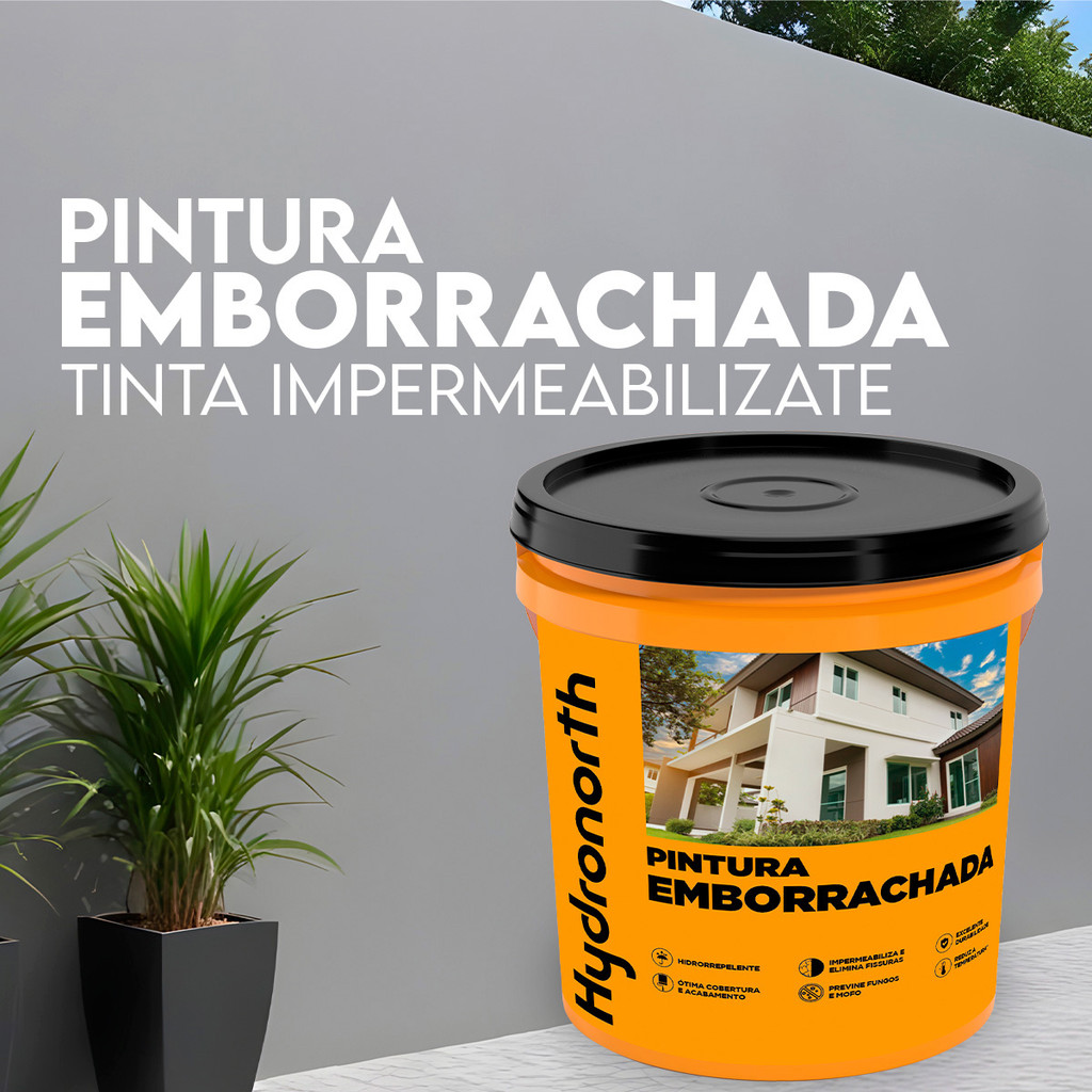 Tinta Pintura Emborrachada Hydronorth 18l Parede Telha Muro | Shopee Brasil