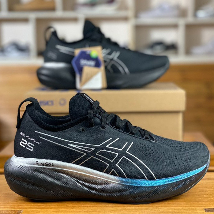 Tênis de corrida Asics Gel-Nimbus 25 para homens e mulheres, tênis ...