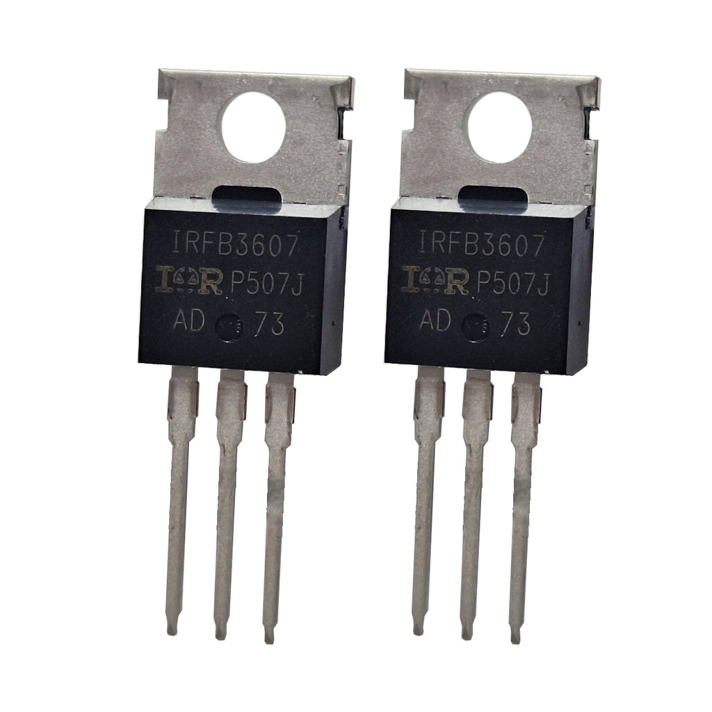Kit 2 Transistor Fet Mosfet Irfb3607 Irfb 3607 Irf B3607 | Shopee Brasil