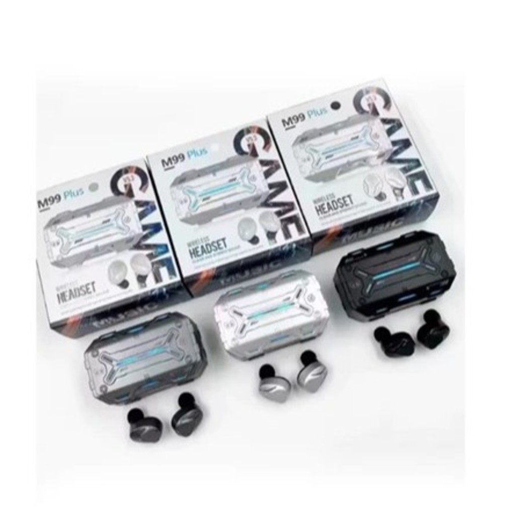 Fone de ouvido M99 Plus TWS Wireless Bluetooth V5.3 Headset Gaming ...