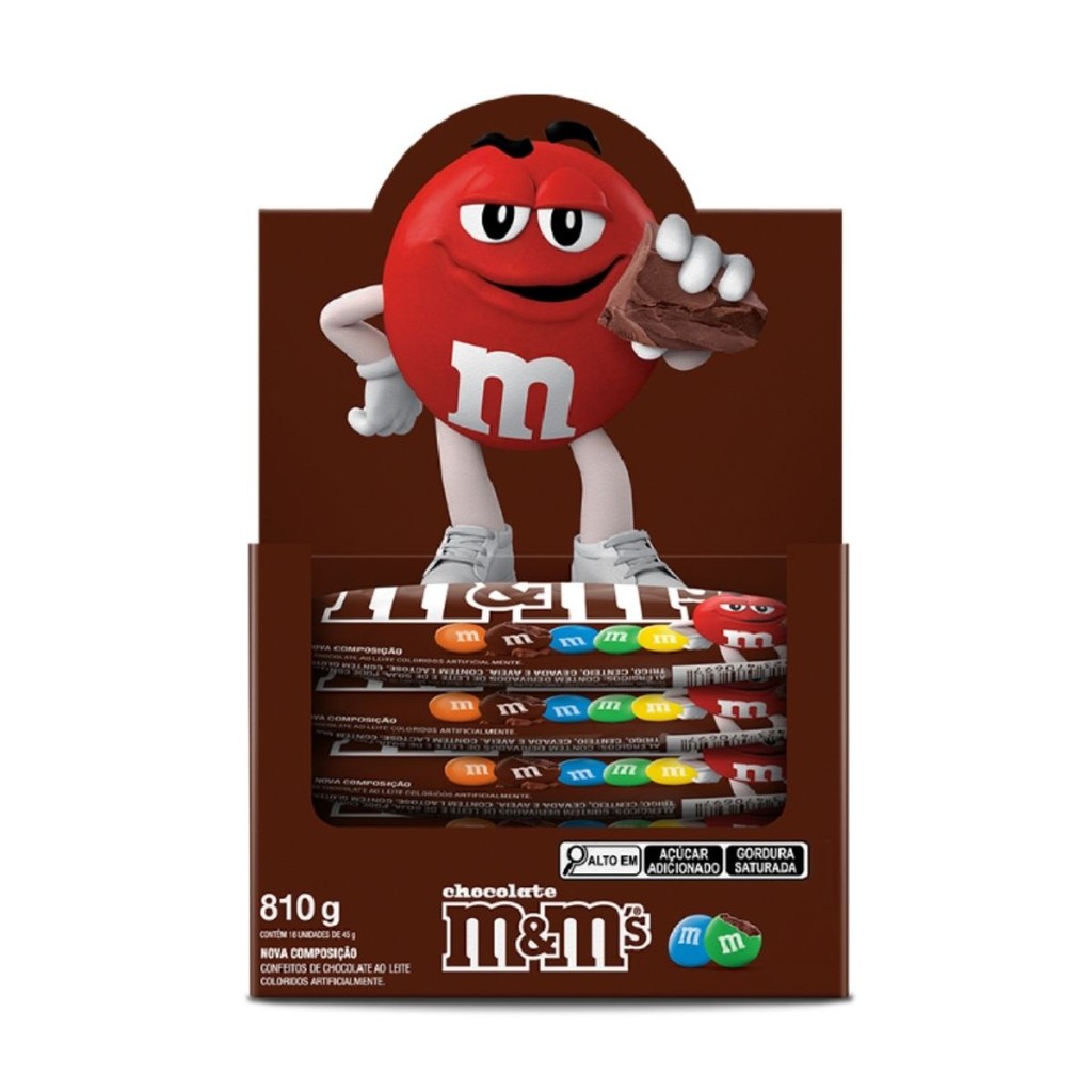 M&Ms Chocolate Mars Caixa c/ 18 Sachês de 45g | Shopee Brasil