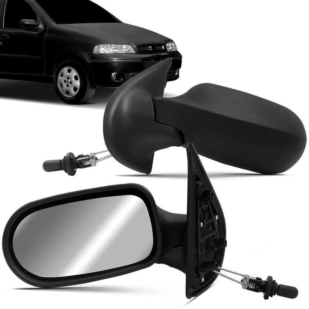 Retrovisor Palio Fire Strada Siena 2001 2002 2003 2 Portas controle Interno | Shopee Brasil