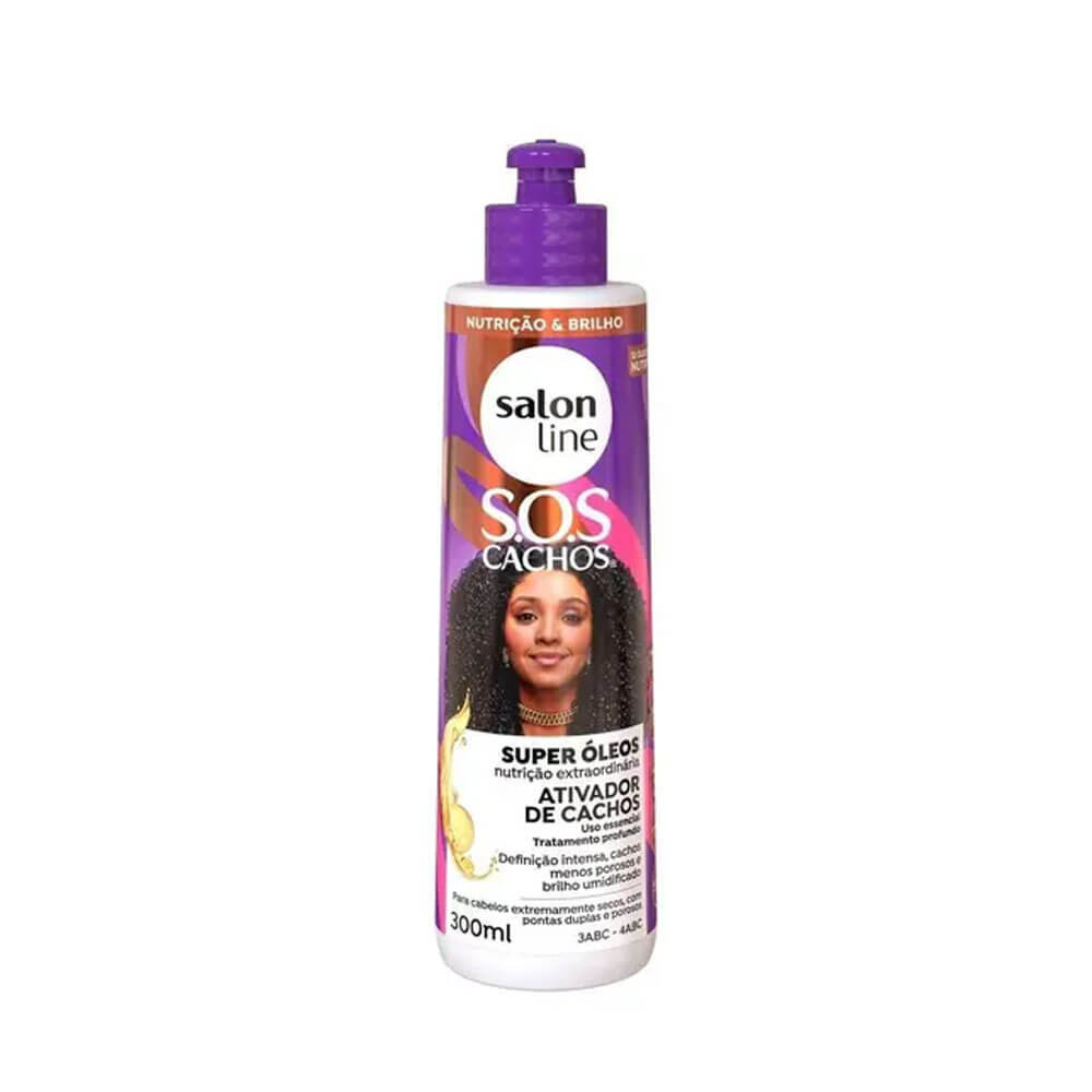 Salon Line SOS Cachos Super Óleos Ativador de Cachos 300ml | Shopee Brasil