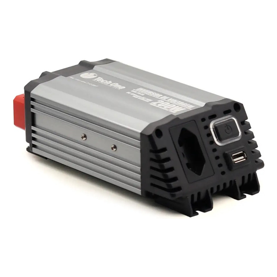 Inversor De Tensão 200W 12v P/ 110V/220V Conversor de energia Entrada ...