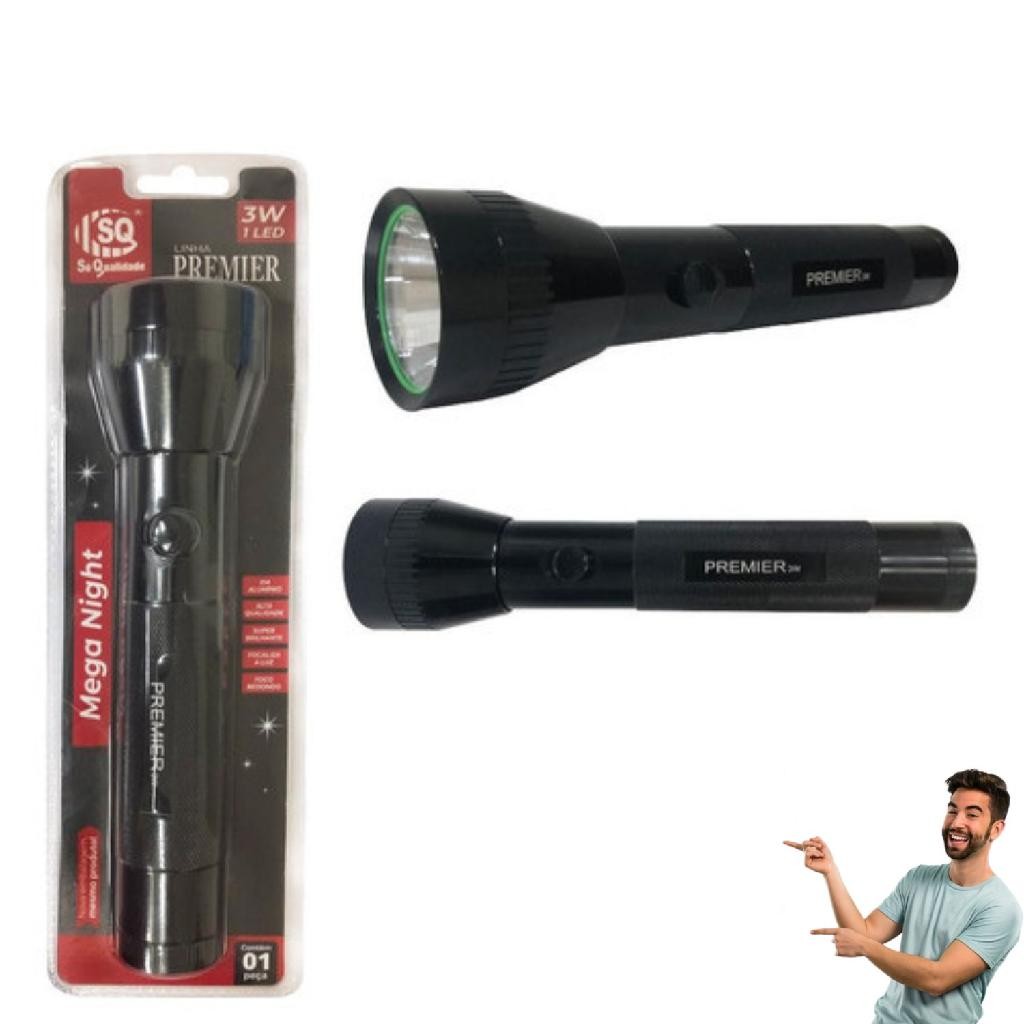 Lanterna Alumínio Mega Nigth Premier Led Potente Camuflada Cor da ...