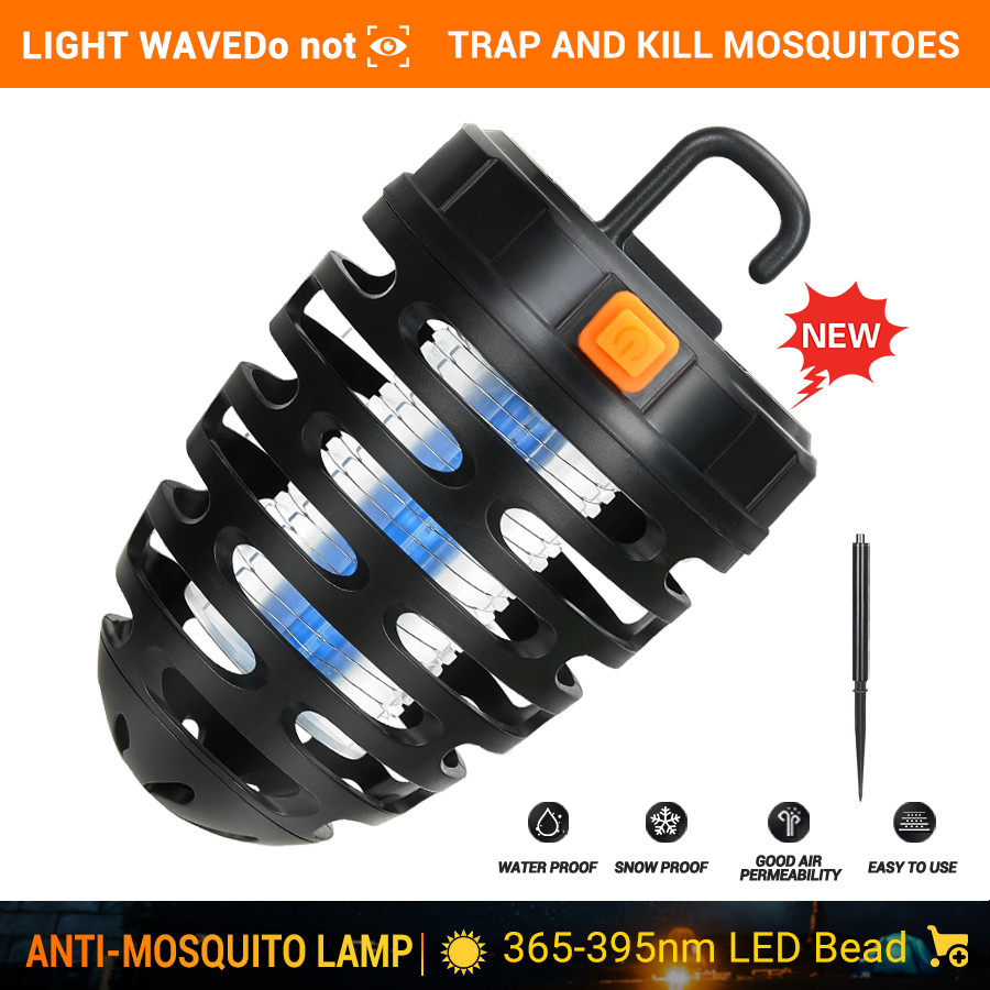 Lâmpada assassina de mosquitos de choque elétrico com gancho Anti-Mosquito armadilha de insetos ...