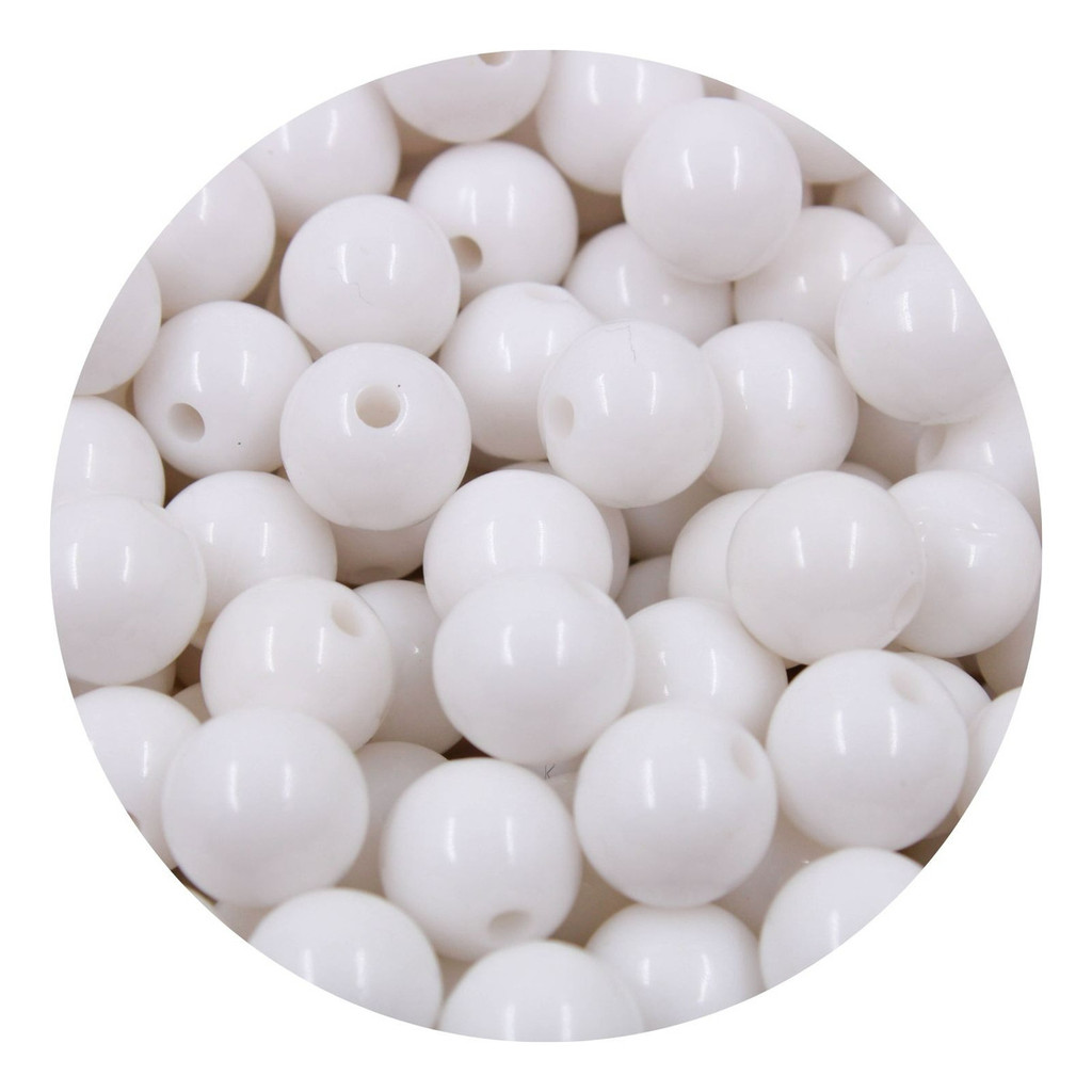 Bola Plastica Leitosa Passante 10mm Com 500Gr | Shopee Brasil
