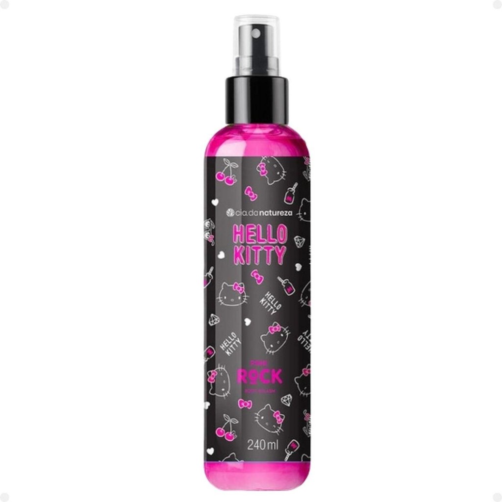 Body Splash Cia Da Natureza Hello Kitty Pink Rock 240ml | Shopee Brasil
