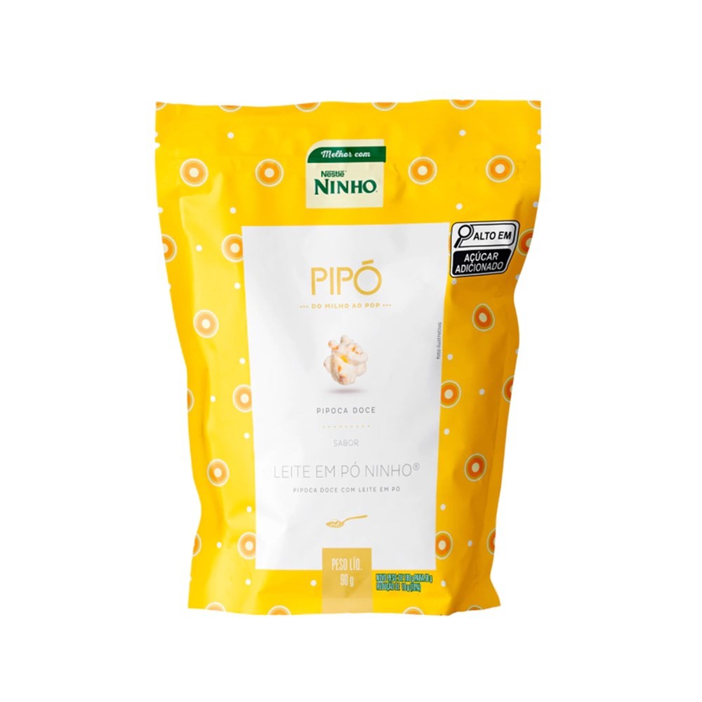 Pipó Pipoca Gourmet Doce Leite Ninho 90g | Shopee Brasil