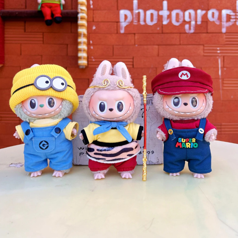 Labubu V1 V2 Roupas Sun Wukong Minions Mario Roupa Acessórios Para ...